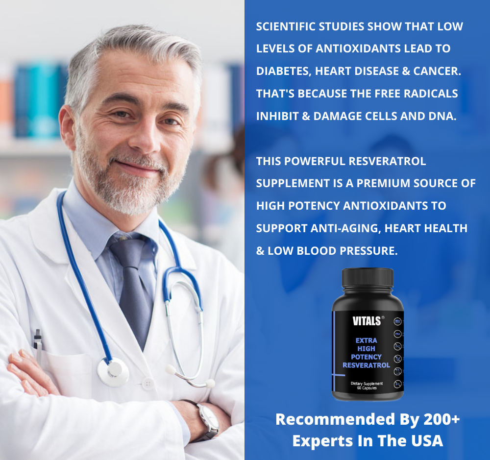Resveratrol Tablets, Premium Anti-Aging, Vitality, Cell & DNA Regenera ...